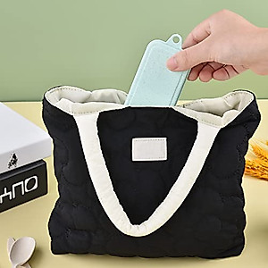 JIABEIUS 4 Sets Collapsible Reusable Utensils Set with Case, Wheat Straw Portable Utensils Include Spoon Knife Forks Chopsticks for Adult Travel Picnic Camping Or Birthday Use