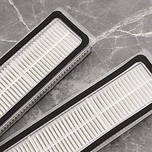 The Lord of the Tools 4Pcs Robot Vacuum Cleaner Accessories Part Replacement Compatible with Dreame D9 L10 pro D9 Max D9 PRO D10s Sweeper Filter White