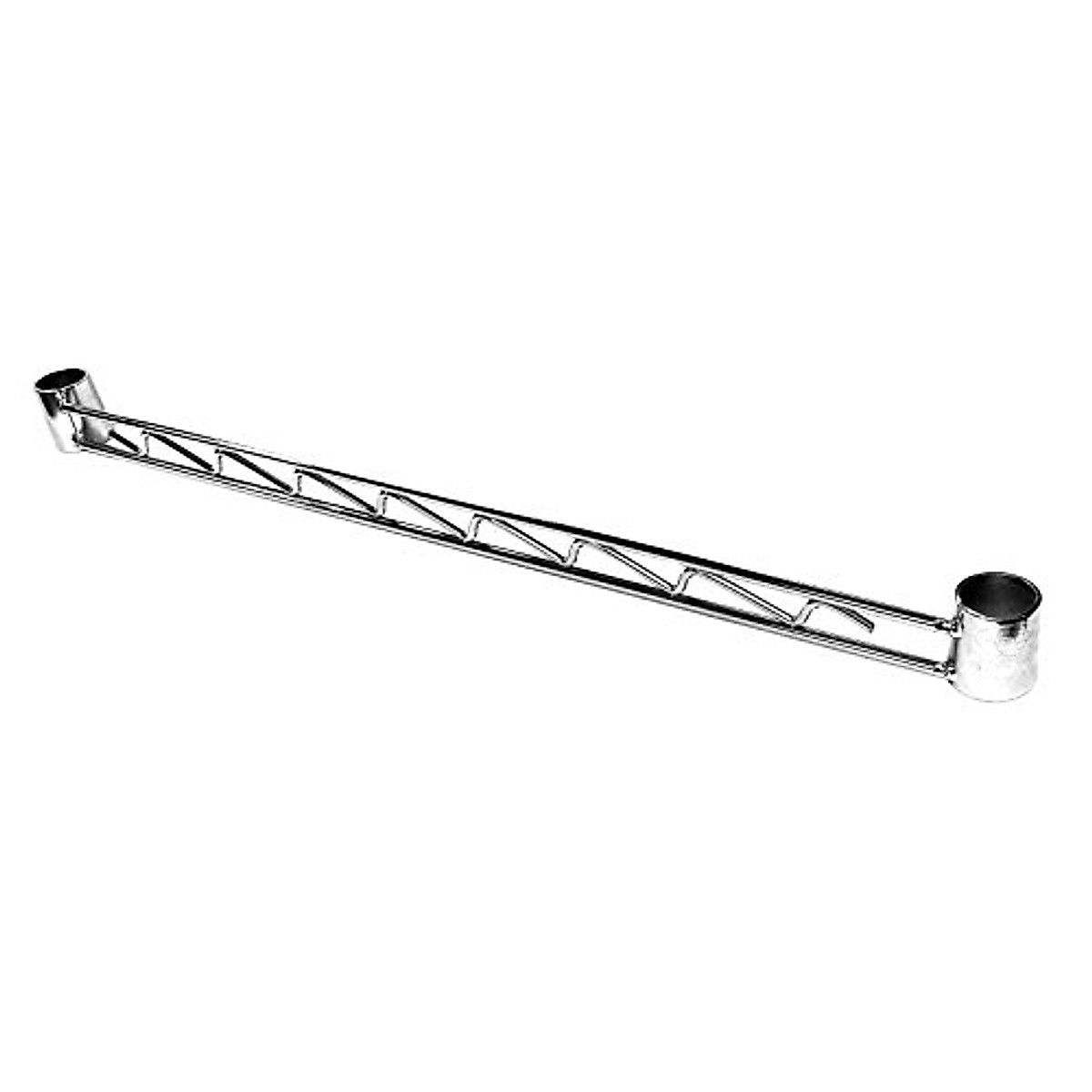 Nexel AHR24C Nexel Chrome Hanging Rail 24"W, Silver, 100 Lbs Capacity