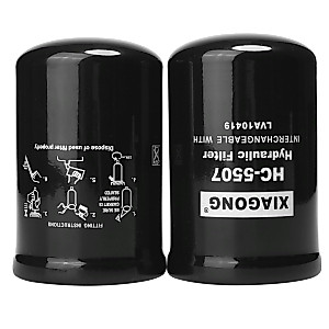 XIAGONG HC-5507 Hydraulic Oil Filter Replaces LVA10419 6661248 6630977 P164375 BT8840-MPG HF6552 51455 Fit For John Deere 110 4044M 4049R 4700 4210,Bobcat T140 T180 T190 S150 S185 S205,Kubota V2203