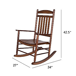Shine Company Maine Wood Rocking Chair, Oak