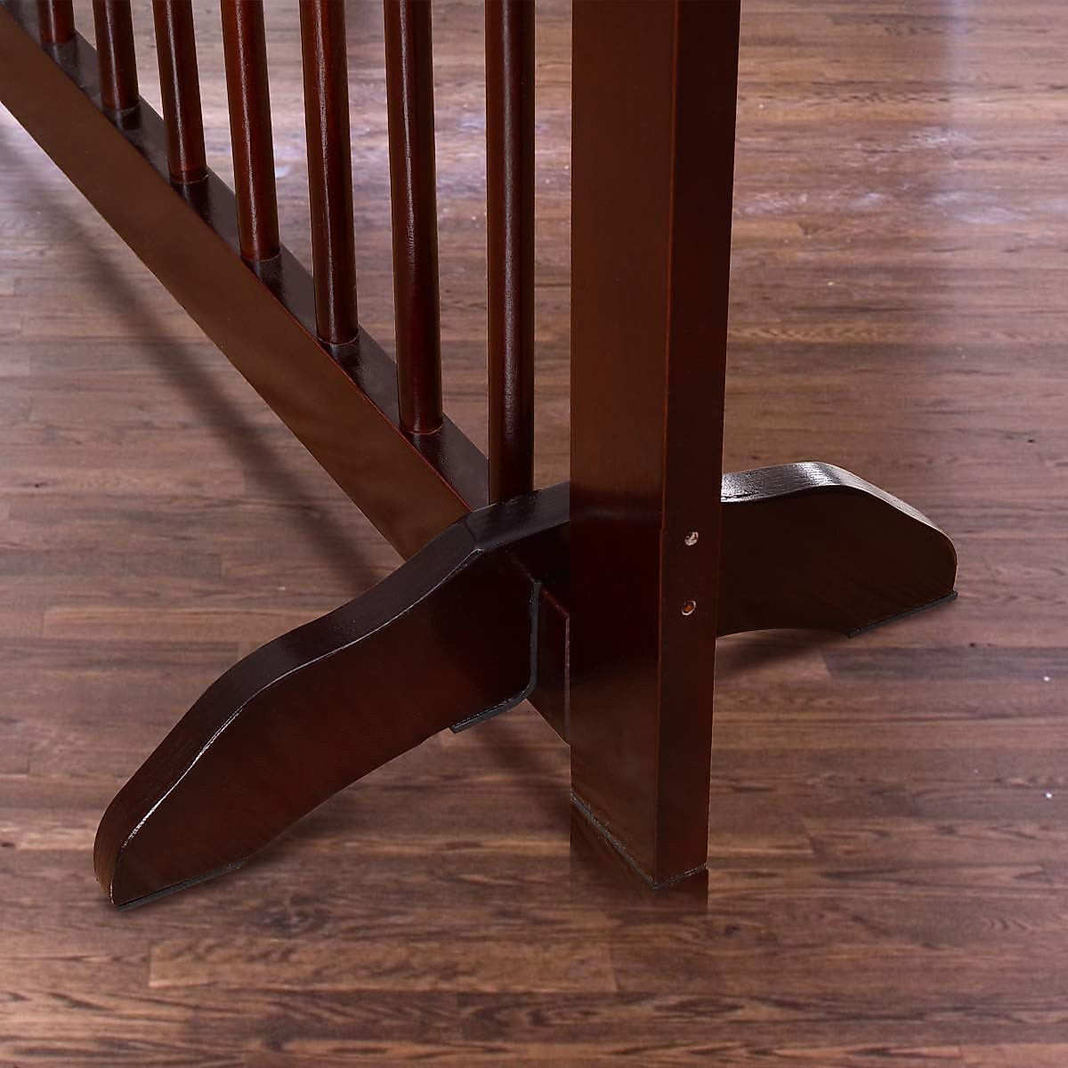 Giantex 2 PCS Support Feet for Configurable Wood Dog Gate, Stable Free Standing Dog Panel with Foot Pads, Safety Fence Feet