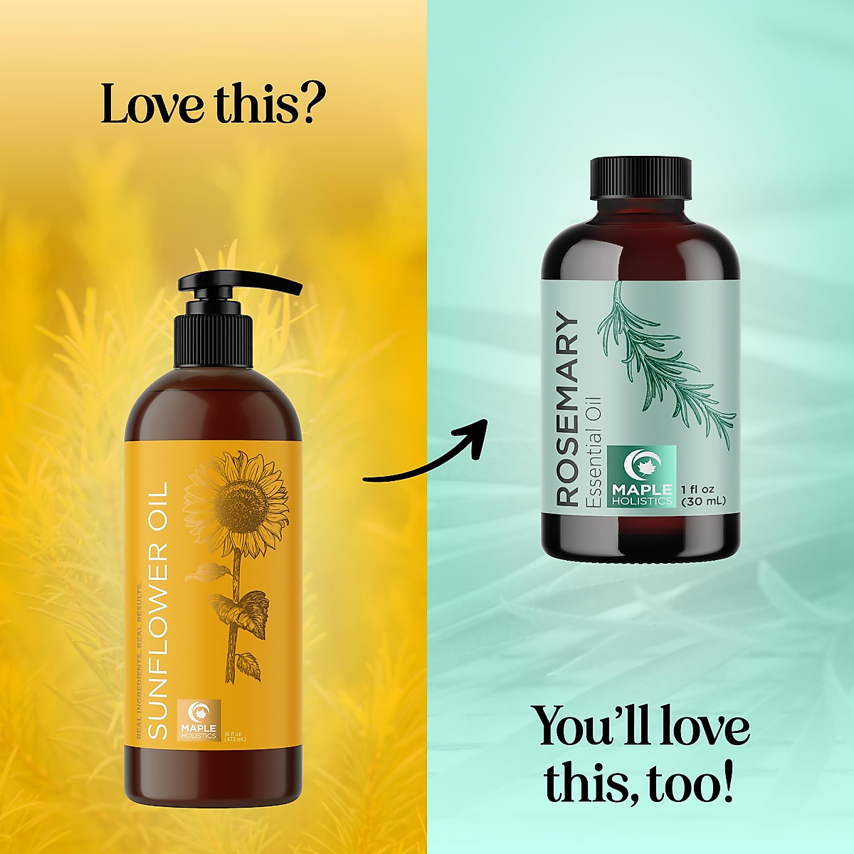 Sunflower Oil for Hair Skin and Nails - Aromatherapy Carrier Oil for Essential Oils Mixing and Hair Oil - Body Oil Cleanser for Face Anti Aging Skin Care and Moisturizing Body Oil for Dry Skin 16oz