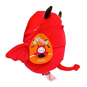 squishmallows Hoodie Squad 5" Dustin The Dog in Devil Bat Costume Plush Doll Toy