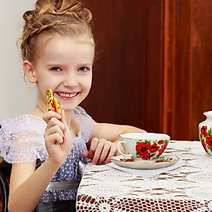 Leinuosen 50 Pack Handkerchiefs Classic Hankies Pocket Square Towel White for Kids Girl Boy Tea Parties (13 x 13 Inch)