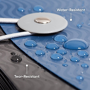 Smead Poly Frequency Expanding File, 12 Pockets, Flap and Cord Closure, Letter Size, Blue/Black (70863)