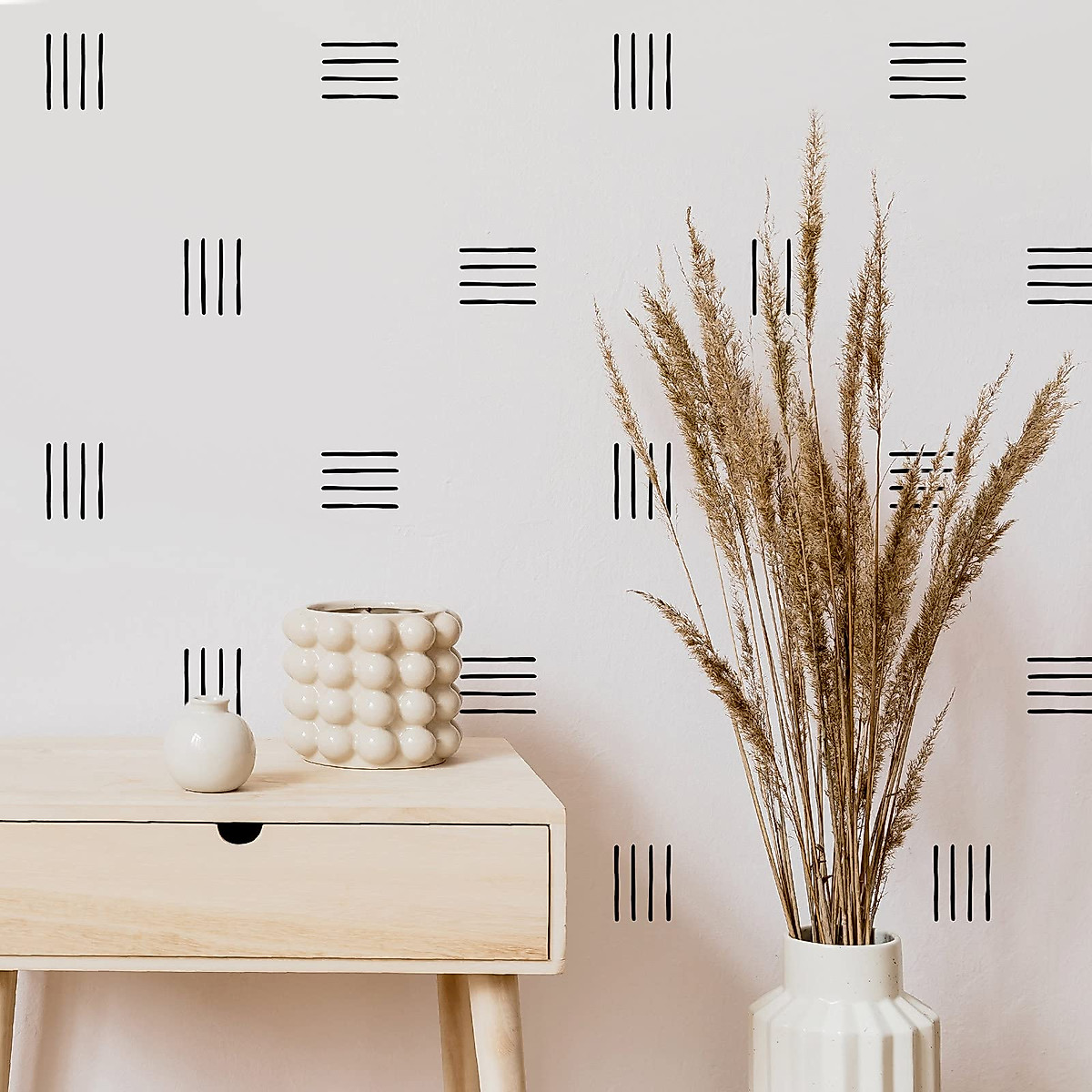 240 Pcs Line Wall Decals Modern Wall Stickers Boho Line Wall Stickers Abstract Wall Art Decor Black Line Wall Stickers Removable Peel and Stick Modern Stickers for Nursery Room Farmhouse Decor