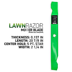 8TEN LawnRAZOR Blade Set for Craftsman Poulan AYP Husqvarna 42 inch Deck 138498 134149 138971 532138971 (High Lift)