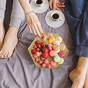 Gold Cake Stand for Dessert Table, 5PCS Metal Cake Stands Table Display Set, Pastry Trays, Wedding Cupcake Stand Set Pedestal/Display/Plate/Stands and Trays, Birthday Party Decorations for Tables