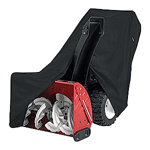Classic Accessories Two-Stage Snow Thrower Cover with Tall Chute, Black