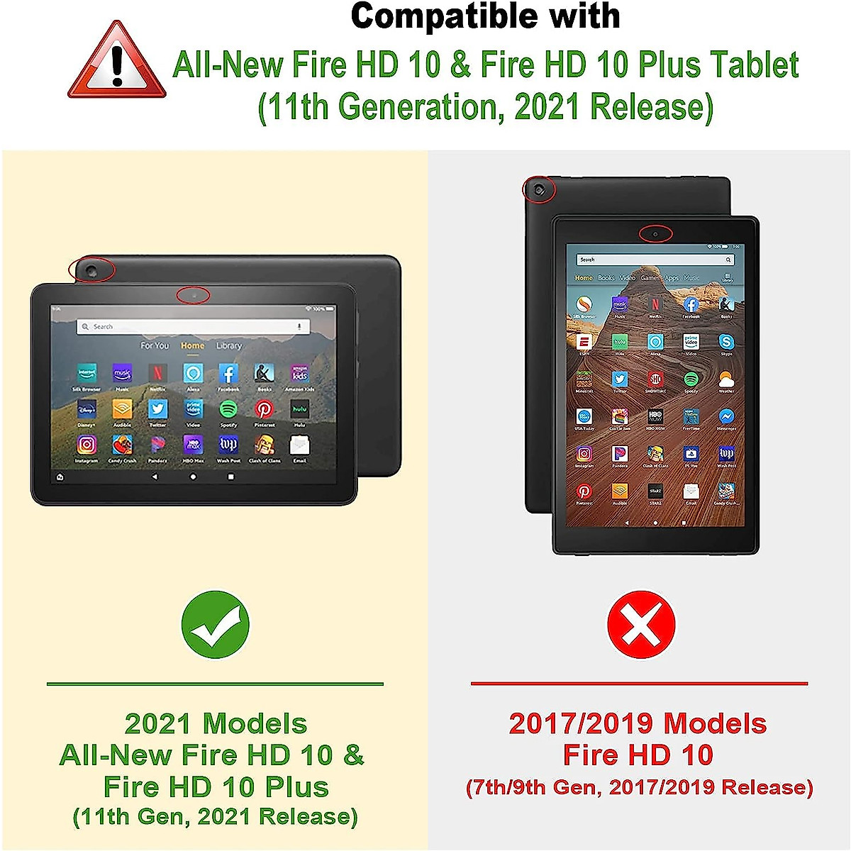 Case for All-New Amazon Fire HD 10 and Fire HD 10 Plus Tablet (11th Generation 2021 Release), Durable Shockproof Protective Cover with Auto Wake/Sleep，Bald Eagle