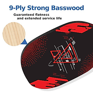 AOPOUL Pickleball Set with 4 Premium Wood Paddles, Cushion Comfort Grip, 4 Cooling Towels, 4 Pickleball Balls & Carry Bag, Pickle Ball Paddle for Men Women