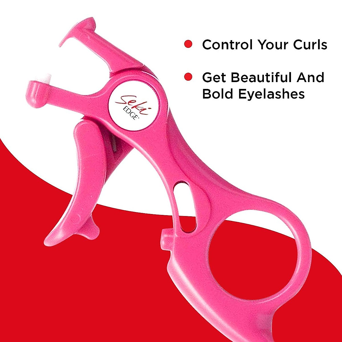 Seki Edge Spot Eyelash Curler (SS-600) - Lash Curler Adds Curl, Lift & Definition to Outer Corners of Lashes - Help Eyes Appear Larger & More Open - Comes with Extra Curler Replacement Pad