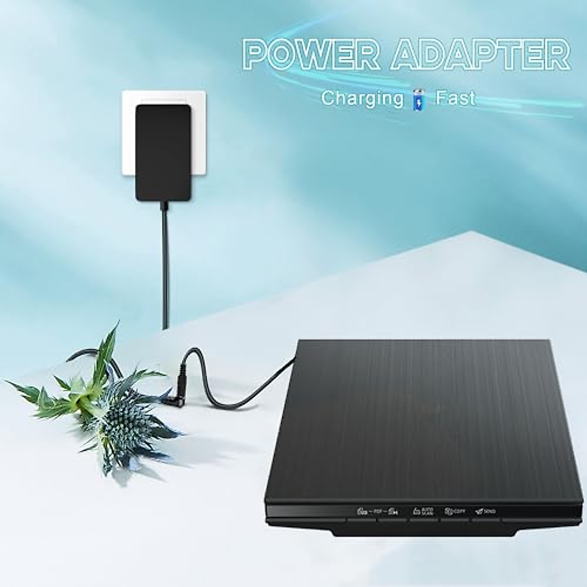 SLLEA 5ft UL 12V 2A-3A AC Adapter Charger for Makita LXRM02 LXRM03 LXRM03B Cordless FM/AM Power with Extension 6ft Connectcor Plug Cable Mains