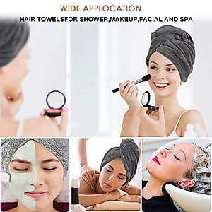 Laluztop 3 Pack Hair Towel Wrap for Women, Ultra Soft Hair Drying Towels, Anti-Frizz & Super Absorbent Hair Turban, Suitable for Curly, Long & Thick Hair