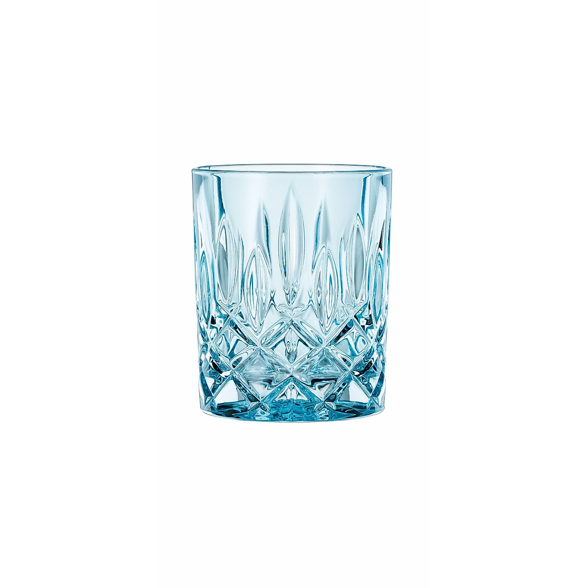 Nachtmann Noblesse Collection 4” Whiskey Tumbler, Made of Fine Crystal Glass, Glass for Bourbon, Whiskey, & Other Beverages, 10.4-Ounces, Dishwasher Safe, Set of 2 (Aqua)