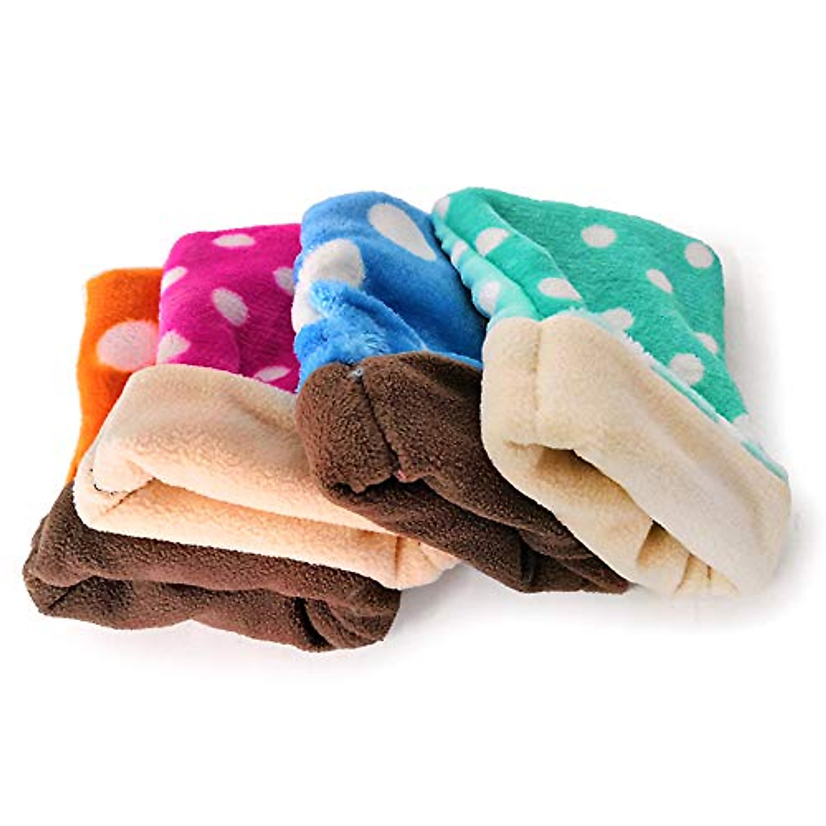 SONGBIRDTH Polka Dot Lovely Plush Sleeping Bag Mini Pet Bed Nest for Guinea Pig Hamster for Sugar Glider Ferret Squirrel Blue