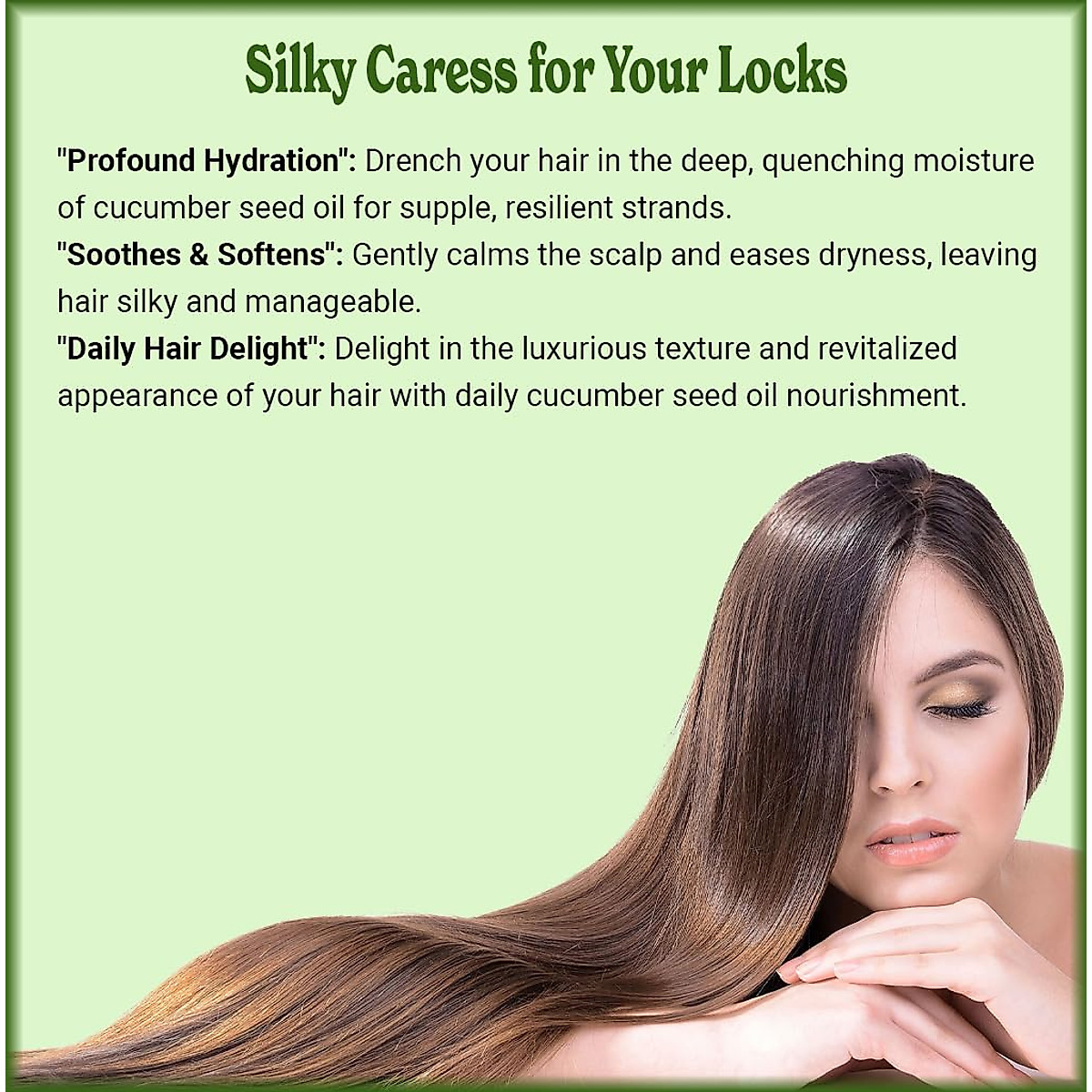 Natural Born Oils Cucumber Seed Oil. 4oz. 100% Pure and Natural, Organic, Cold-pressed, Unrefined, Moisturizer for Skin and Hair