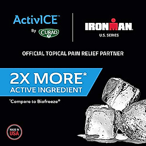 Medline Ironman ActivICE Topical Cooling Gel, Pain Relief for Arthritis, Joint, Muscle, Back & Body Aches & Pain, 4 oz (1 Count)