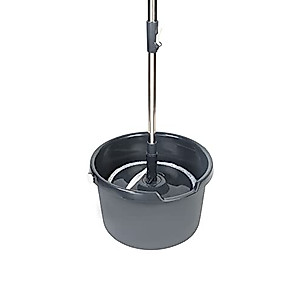 Grand Automatic Lifting Dry and Wet Spin mop and Bucket Gray