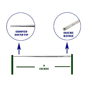 Mandala Crafts Titanium Chopsticks with Case – Titanium Travel Chopsticks with Case – Dishwasher Safe Titanium Square Chopsticks 1 Pair