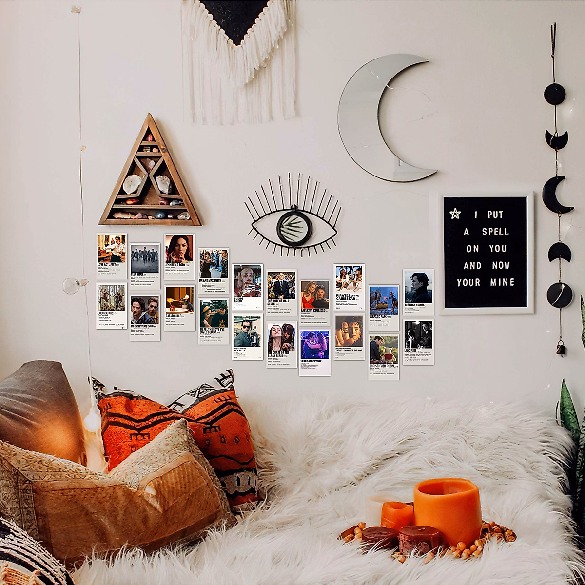 HK Studio Movie Posters for Room Aesthetic Dorm - Polaroid Film Downtown Girl Room Decor 3" x 5" Pack 48