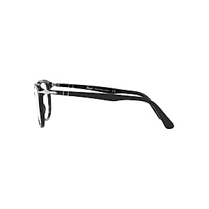 Persol PO3278V Square Prescription Eyewear Frames, Black/Demo Lens, 51 mm