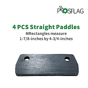 POSFLAG HS35 Snowblower Paddles with Hardware Kit Replaces Honda 72521-730-003, 72552-730-003, 1003375, 1003391 for Honda HS35 A Snow Blowers, Honda HS35 Snowblower Parts, Honda HS35 Paddles