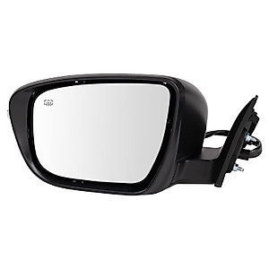 TRQ Left Mirror Drivers Side Compatible with 2016-2020 Nissan Rogue NI1320289