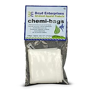 Boyd Enterprises ABE16720 2-Pack Chemi-Bags with Ties for Aquarium