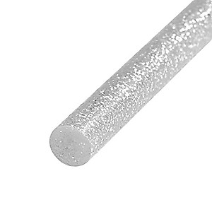 uxcell Mini Hot Glue Gun Sticks 4-inch x 0.27-inch for Glue Guns, Glitter Silver 16pcs