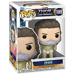 Funko POP! Marvel: Thor Love & Thunder - Zeus Bundled with a Byron's Attic Pop Protector