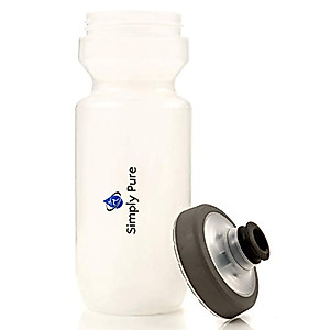 Simply Pure Purist 22 Oz BPA-Free Water Bottle by Specialized Bikes (Watergate Cap) - Clear