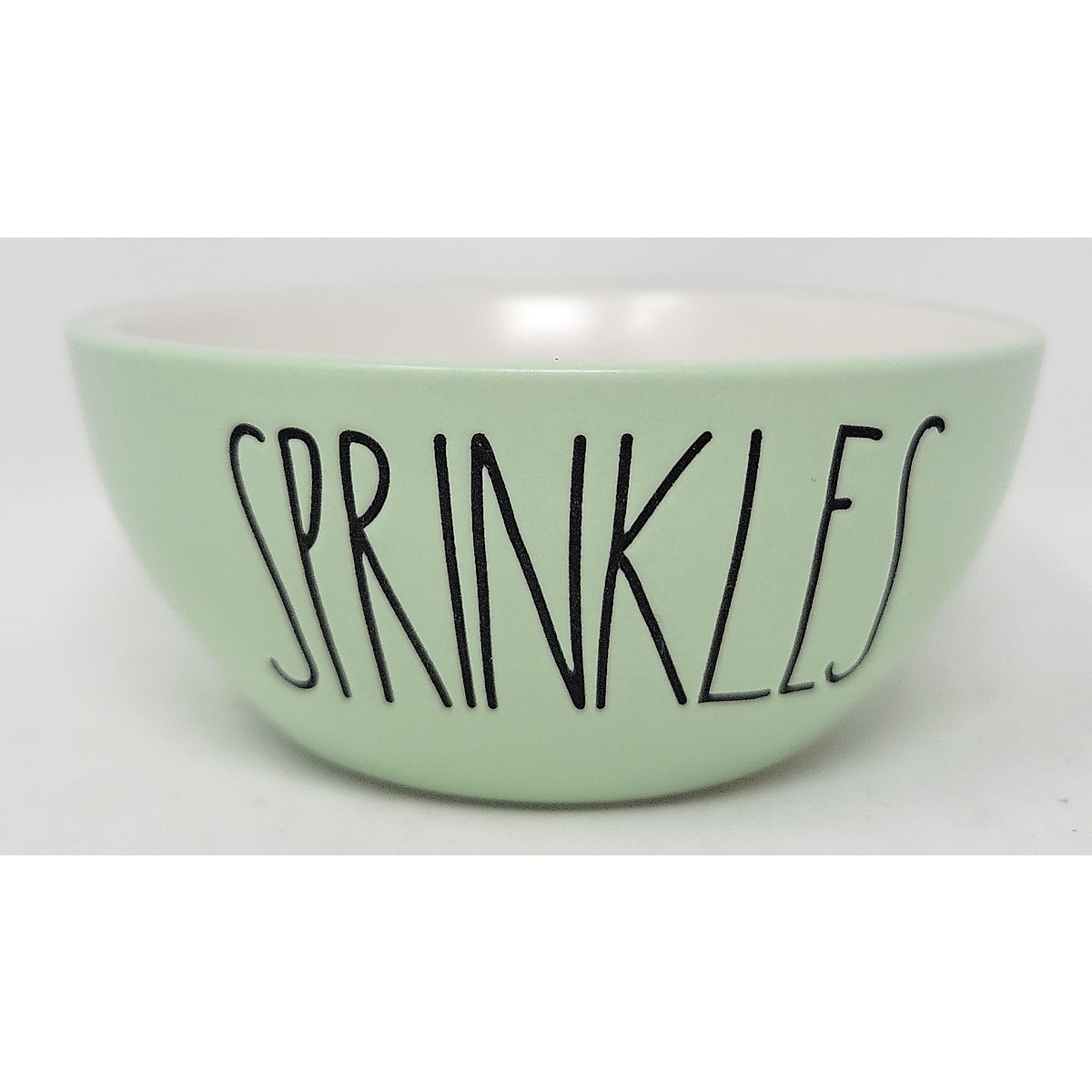 Rae Dunn NUTS SPRINKLES Bowls, Set of 2 Teal Serving Bowl, Ice Cream Condiment Accessories, Pinch Dash Seasoning Ceramic by Magenta LL