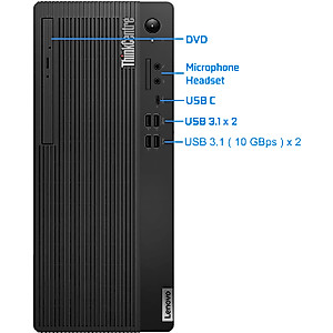 Lenovo ThinkCentre M70S SFF Desktop, Intel i9-10900 Upto 5.2 GHz, 32GB RAM, 1TB NVMe SSD, 4K UHD 630 Graphics, DVD-RW, DisplayPort, HDMI, AC Wi-Fi, Bluetooth – Windows 10 Pro