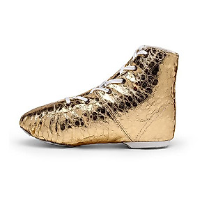 Women Jazz Shoes Split Sole Kids Gold Dancing Sneakers Ankle Boots for Men 9 M US Women