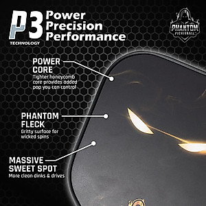 Pickleball Backpack Professional Tour Bag and Immortal 16mm Carbon Fiber Wide Body Pickleball Paddle