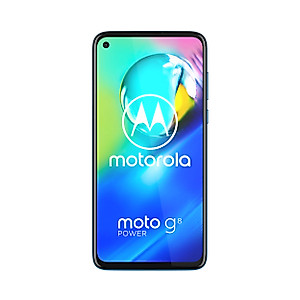 Motorola Moto G8 Power XT2041-3 Dual-SIM 64GB (GSM Only | No CDMA) Factory Unlocked 4G/LTE Smartphone (Capri Blue) - International Version