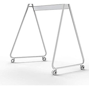 Vibe 55'' Interactive Whiteboard Portable Stand, Four Lockable Wheels, Sleek Design for The Modern Office or Classroom (White)