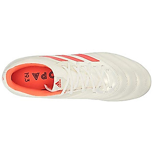 adidas Men's Copa 19.3 Firm Ground, Off White/Solar red/Black, 7 M US