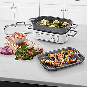 Cuisinart GR-MC3CB STACK5 Multifunctional Grill with Glass Lid