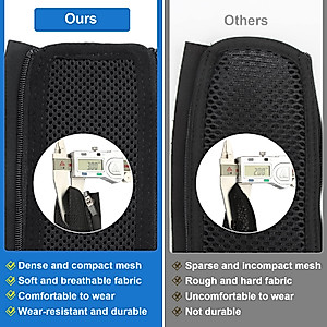 Desing Wish WH-1000XM5 Headband Cover Air Mesh Fabric Replacement Headphone Headband Cushion Pad Cover Compatible with Sony WH-1000XM5 Headphone Headband Protector (Black)