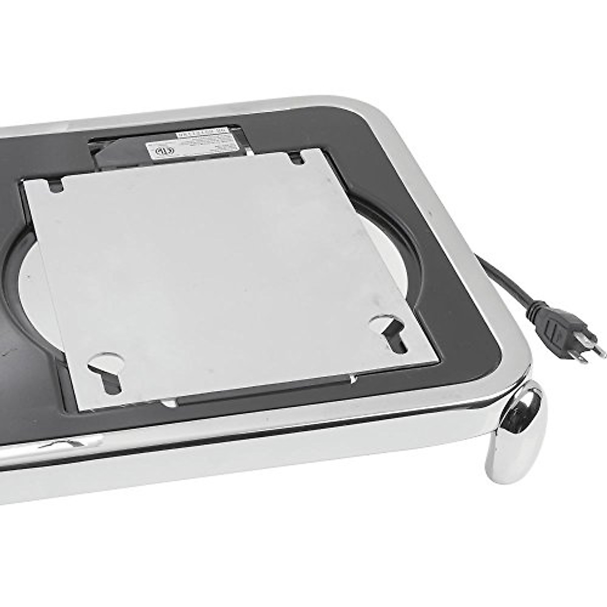 HUBERT Electric Chafer Heater Rectangular Stainless Steel - 11 7/8"L x 7 3/4"W x 3/4"H