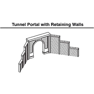 Concrete HO Tunnel Portals Woodland Scenics