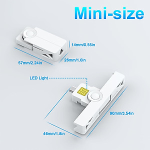 USB C CAC Reader Military, Smart Card Reader DOD Military USB Common Access CAC, Mini Fold ID, Debit, Credit Card Reader Compatible with Windows, Mac OS, Linux, Android Phone(Type C)