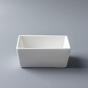 Elsjoy Set of 6 Ceramic Sugar Packet Holders, 5 Oz Porcelain Sugar Bag Bowl Caddy Tea Packet Storage Container Dispenser for Kitchen, Cafe, Restaurant