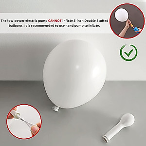 White Balloons Different Sizes Double Stuffed 18 12 10 5 Inch White Balloon Garland Arch Kit,Premium Latex Matte Balloons for Birthday Party Graduation Baby Shower Wedding Holiday Decoration