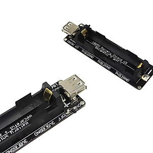 Ximimark 2Pcs Micro USB 18650 Battery Shield Expansion Board Wemos ESP32 V3 Cable Development Tool LED for Arduino and Raspberry Pi（with Cable）