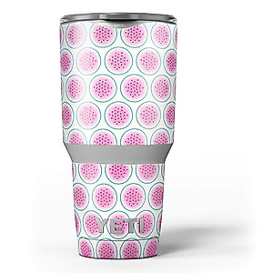 Design Skinz The Watermelon Polka Dot Pattern - Skin Decal Vinyl Wrap Kit Compatible with The Yeti Rambler Cooler Tumbler Cups