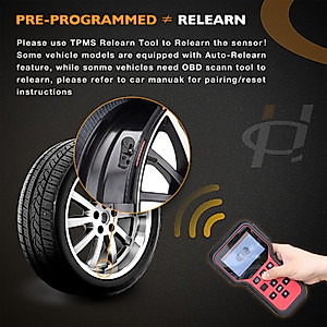 HQPASFY Tire Pressure Sensor 433MHz TPMS 4PCS Compatible with Dodge Charger Challenger Ram Chrysler 300 & More Replaces# 56029398AB